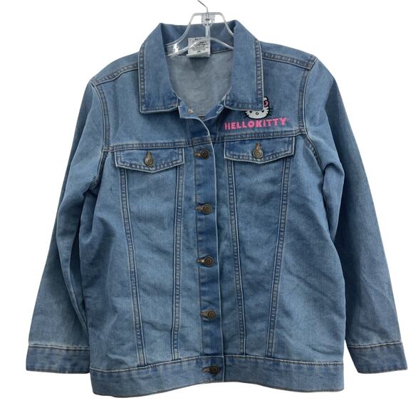 Hello Kitty | Jackets & Coats | Hello Kitty Blue Denim Sanrio Friends ...